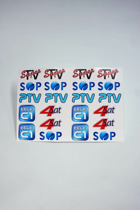 Stickerbogen TV-Logos - SMARTCRAFT
